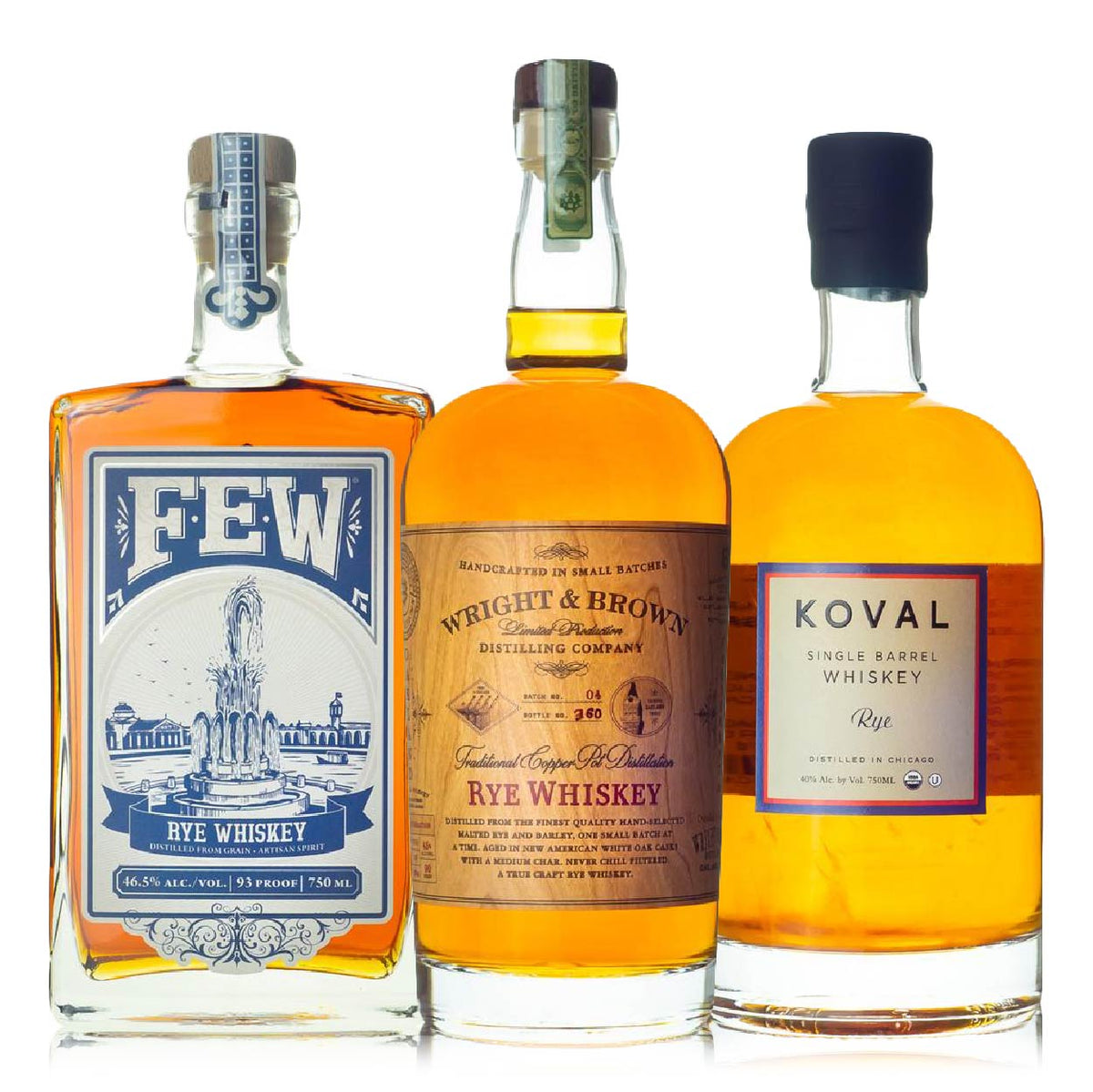 Craft Rye Whiskey Flight — Bitters & Bottles