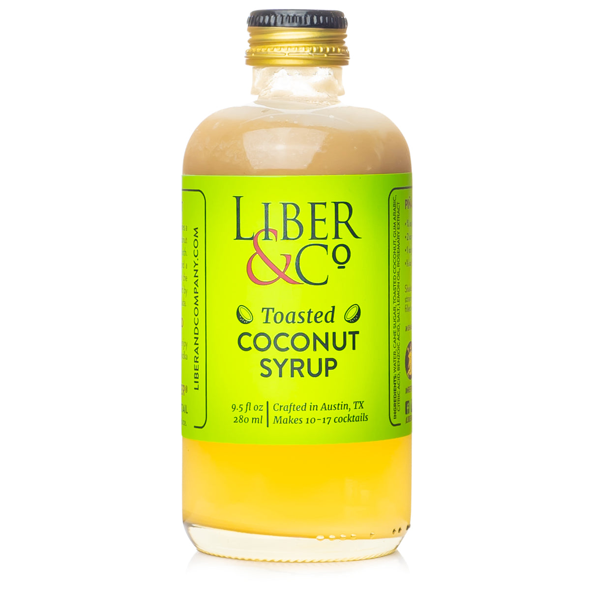 Liber & Co Toasted Coconut Syrup — Bitters & Bottles