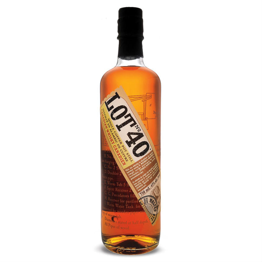 Lot No. 40 Canadian Rye Whisky — Bitters & Bottles